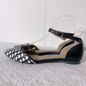 Shellys London | Shoes | Shellys London Black White Woven Leather ...